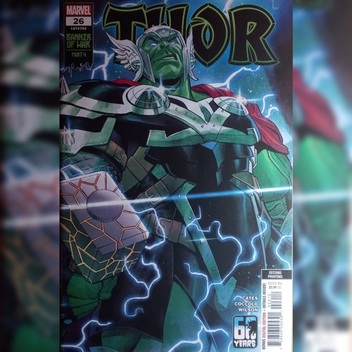 2022 Marvel Comics Thor 26 Martin Coccolo Second Printing Cover E ...