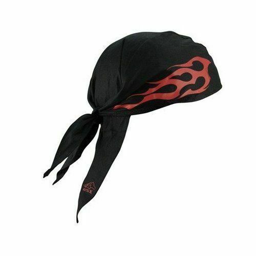 Revco BSX Bc5d Flame Resistant Cotton Doo Rag Black W/red Flames for ...