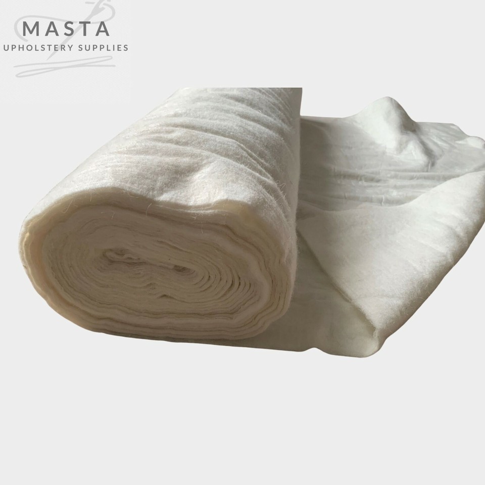 35" / 90cm Cotton Batting with Scrim Traditional Style Skin Wadding FR ...