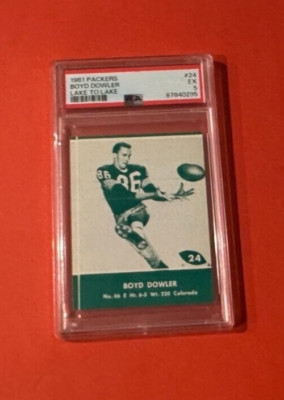 1961 Lake to Lake Packers #24 Boyd Dowler - PSA 5 - NICE ! | eBay