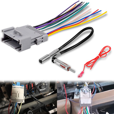 For 2003-2007 Chevy Express Car Radio Wiring Harness W/Stereo Antenna ...