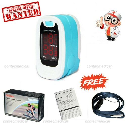 LED Finger tip Pulse Oximeter Blood Oxygen meter SpO2 Heart Rate ...