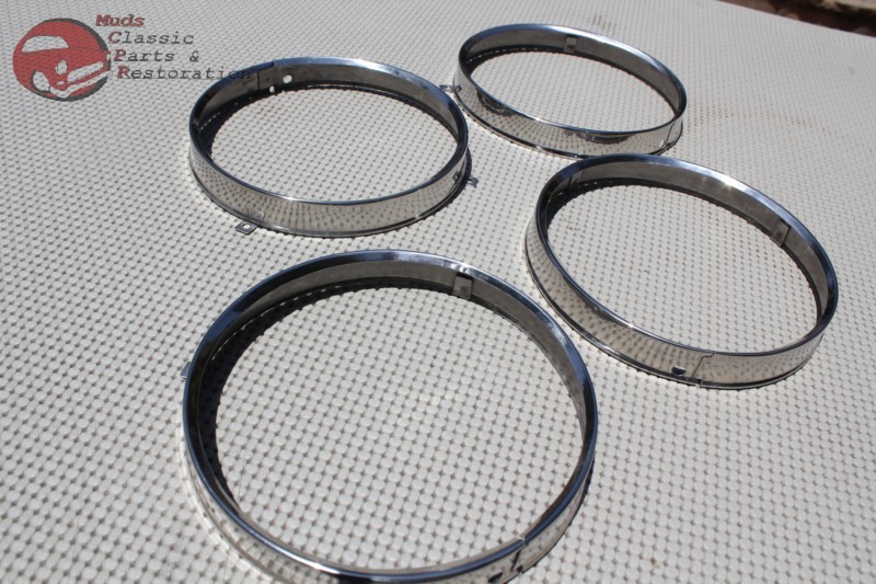 5" Headlight Headlamp Bulb Retaining Retainer Trim Ring Set Kit GM ...