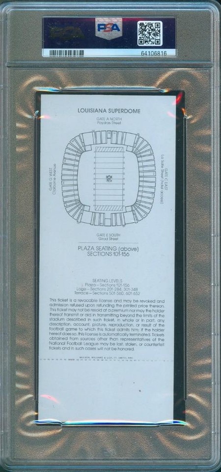 1981 Original NFL Full Ticket SUPER BOWL XV Raiders/Eagles Plunkett MVP ...