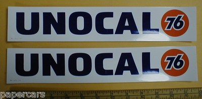 1993 Unocal Union 76 NASCAR NOS Drag Racing vtg New decal stickers Long ...