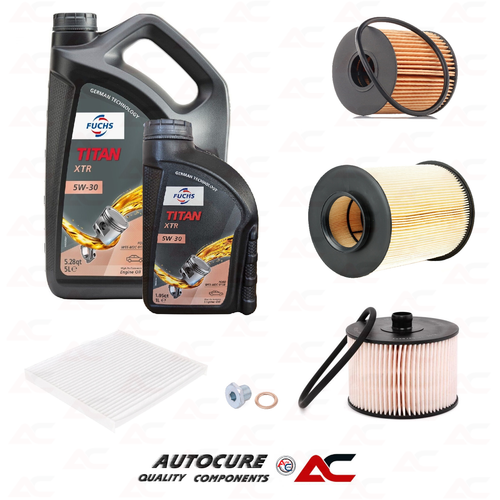 FITS FORD KUGA 2.0 TDCI MK1 FULL SERVICE KIT + 6 LITRES OIL [2008 ...