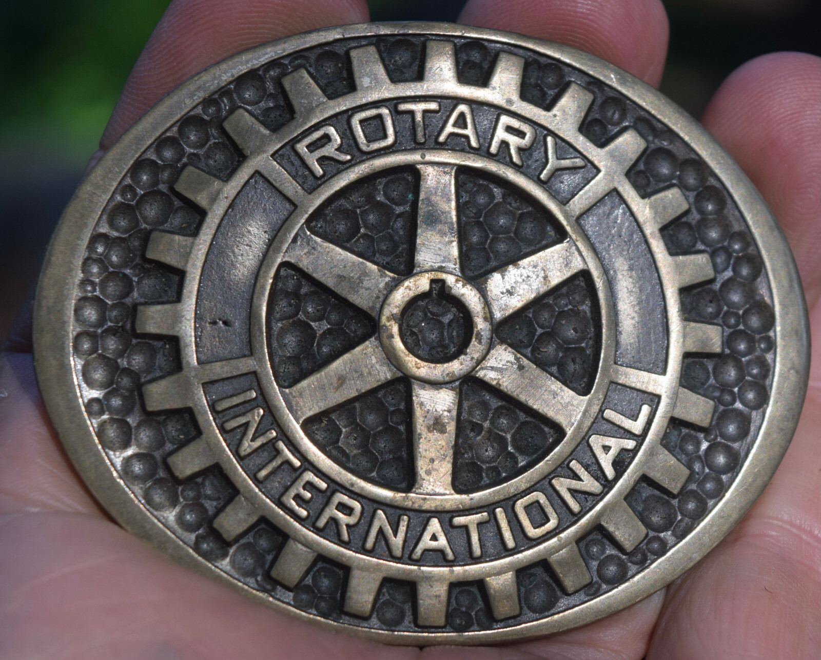Award medals Rotary International Vintage Brass Belt … - Gem
