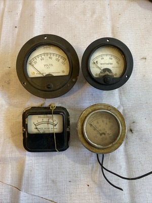 Vintage Meter Lot (9) Meters - Untested | eBay