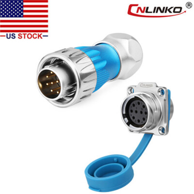 10 Pin Power Connector Male Plug & Female Socket Waterproof IP67 ...