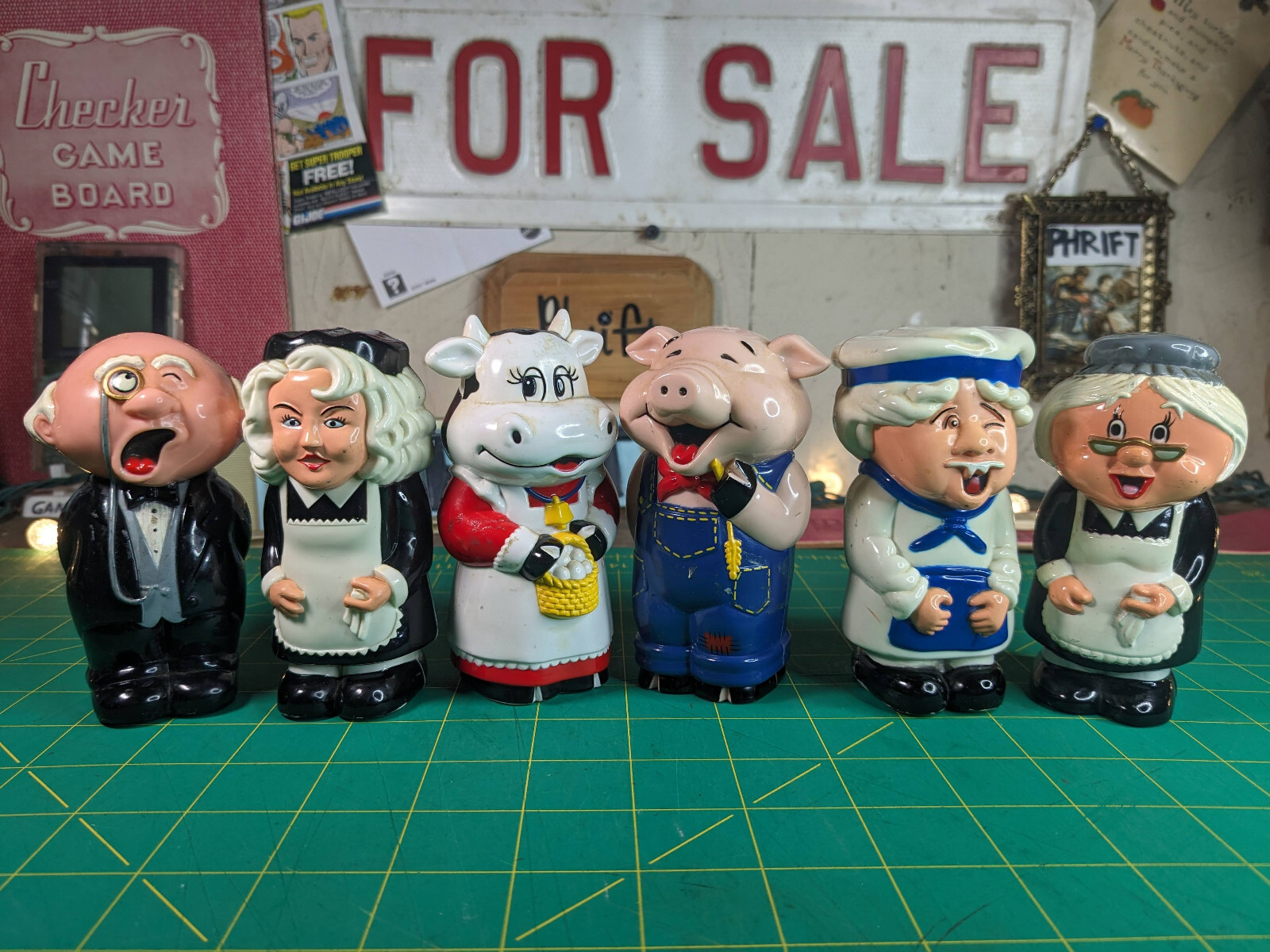 Butler Made Cow Pig Chef Chef Salt Pepper Shaker Fun-Damental 120622 | eBay