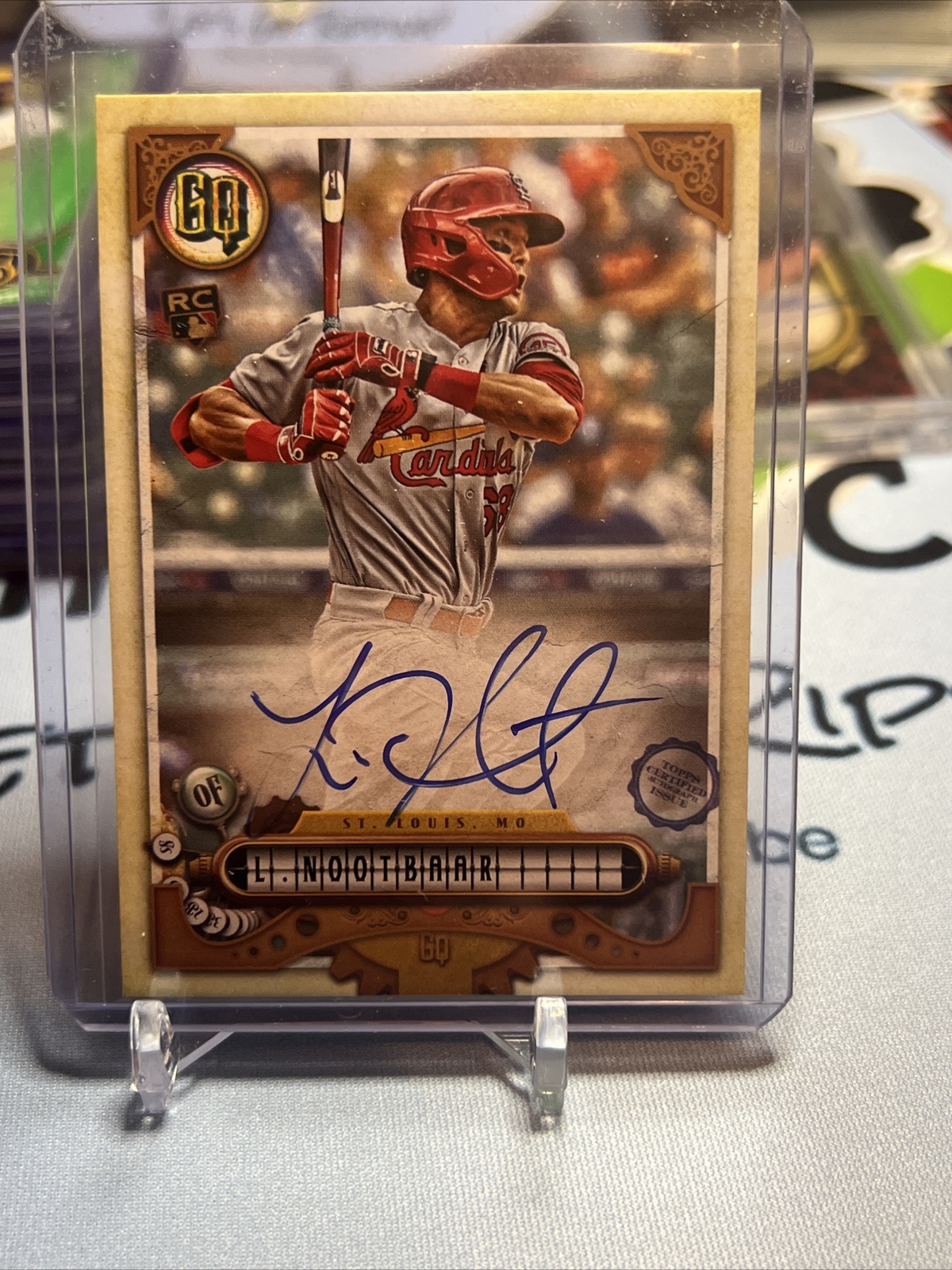 2022 Topps Gypsy Queen Lars Nootbaar Auto GQA-LN RC Cardinals On Card ...