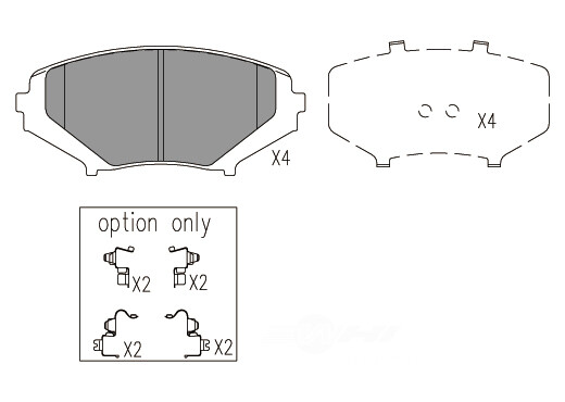 Disc Brake Pad Set-Super Brakes Dash 4 Brake SMD1009 fits 04-11 Mazda ...