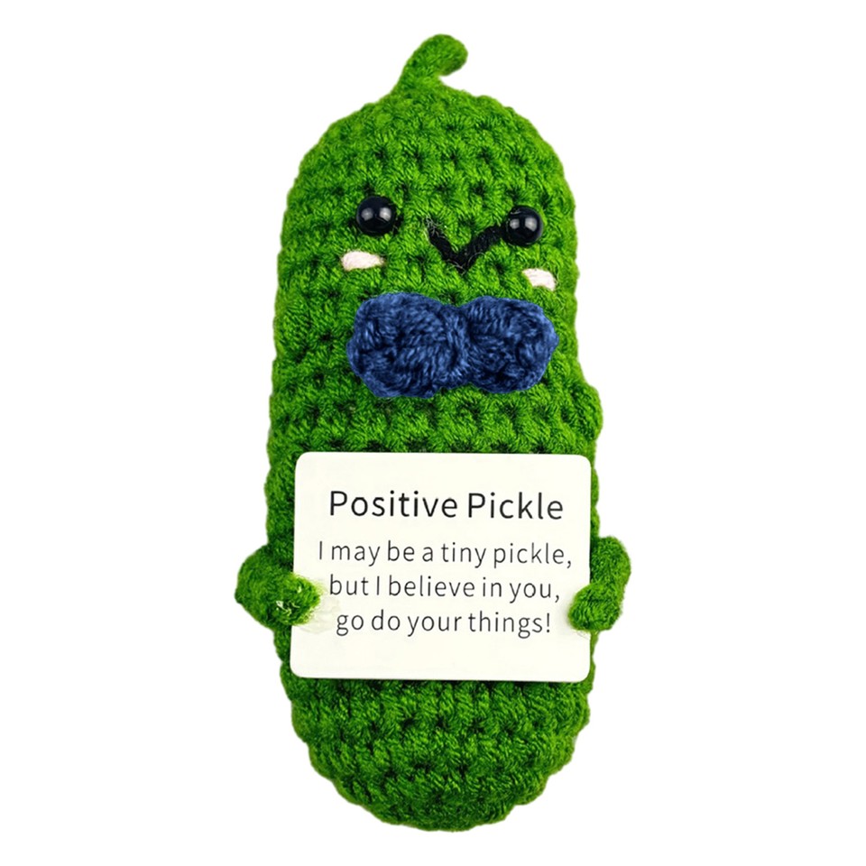 Cute Green Cucumber Plush Toy Quirky Cucumber-shaped Doll Emotional ...
