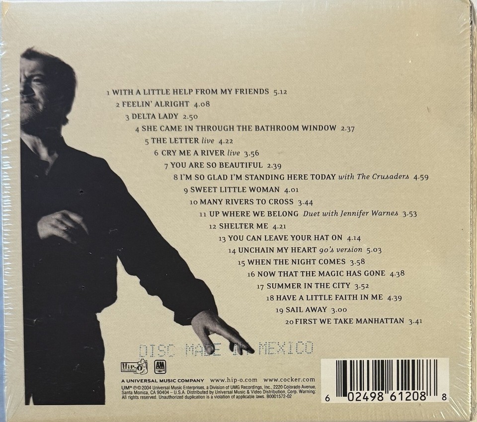 Joe Cocker : Ultimate Collection - CD 2004 | Classic Rock Sealed Brand ...