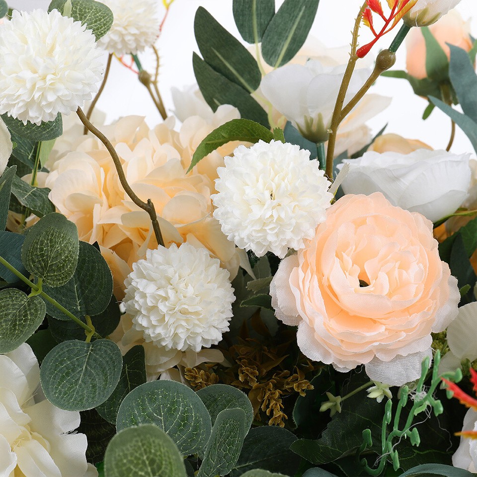 100cm Artificial Wedding Flower Row Flower Swag Table Backdrop ...