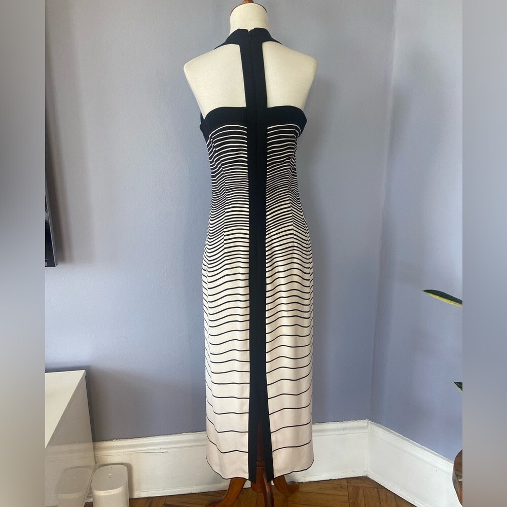 Patricia Rhodes Couture Vintage Black & White Stripe … - Gem