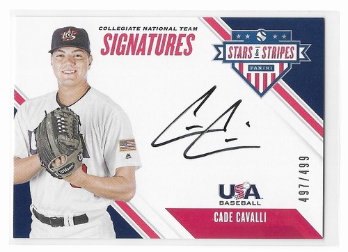 Cade Cavalli 2020 USA Stars & Stripes Autograph Rookie #CNTCA /499 ...