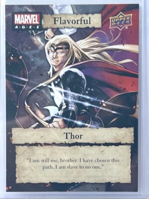 PACK FRESH 2020 Upper Deck Marvel Ages Flavorful SSP Thor #F-13 | eBay