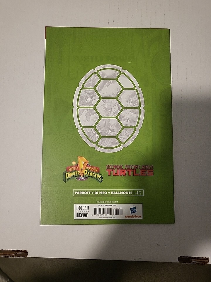 MIGHTY MORPHIN POWER RANGERS TEENAGE MUTANT NINJA TURTLES #1 EASTMAN ...