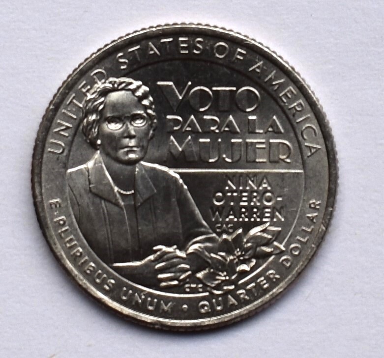 2022 Voto Para La Mujer Quarter Errors Collectable Double Die Coin ...