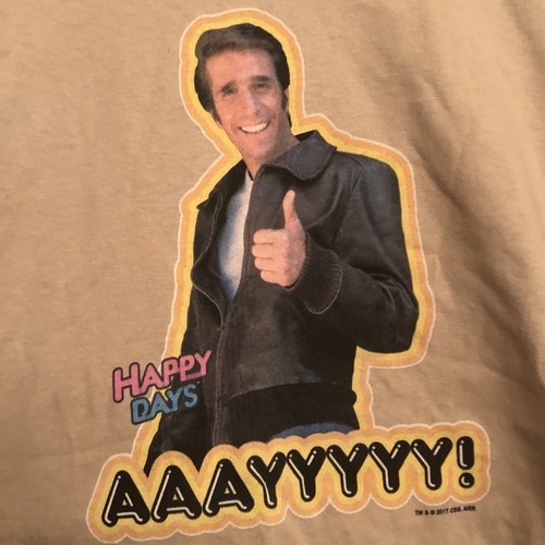 Happy Days featuring Fonzie saying AAYYYYY, Youth Size L, Preowned, 100 ...