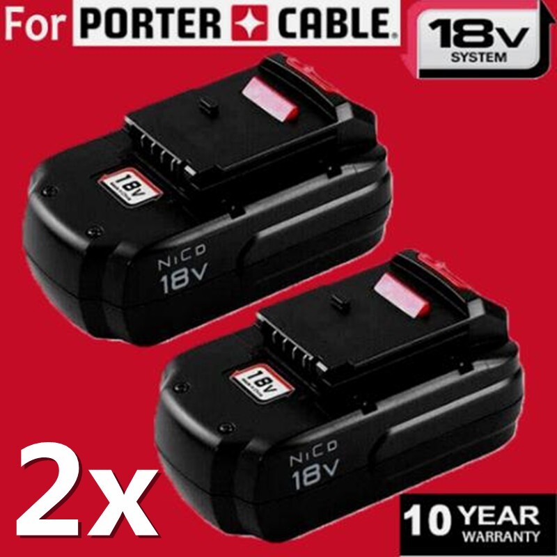 2Pack 18V NiCD Replacement Battery for Porter Cable PC18B 18-Volt ...