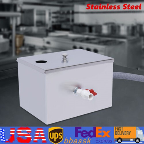 Commercial Grease Interceptor Grease Trap Stainless Under Sink Grease ...