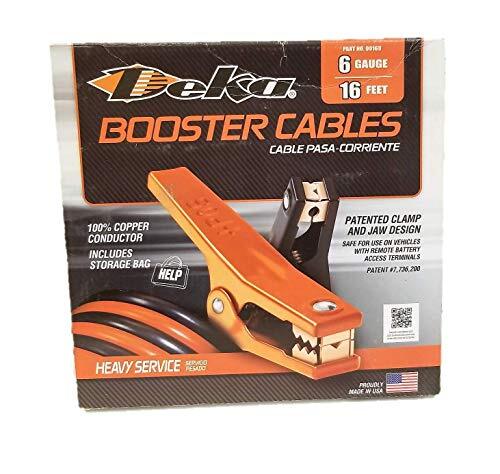 Deka Extra Heavy-Duty Booster Cables - 16' 6 Gauge (00169) SHIPS FREE ...