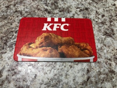 KFC Red chicken gift card new for 2025 $0 zero dollar balance no ...