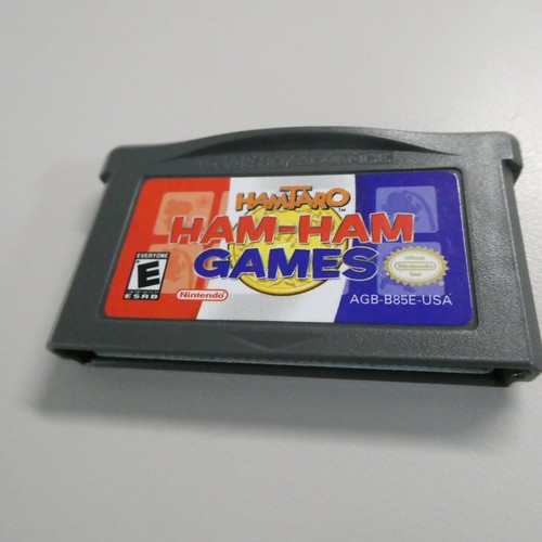 Hamtaro Ham-Ham Games for Nintento Gameboy Advance, gd, ink on back ...