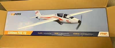 FMS FOX V2 PNP Elektrosegler - 232 cm 2300 mm | eBay