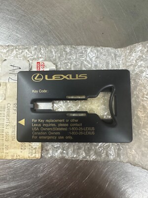 Lexus Card Transponder Key 89795-50010 ES 330, GX 470, LS 430, LX 470 ...