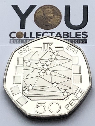 50p Fifty Pence Coin 1992 - 1993 Royal Mint European Presidency - RARE ...