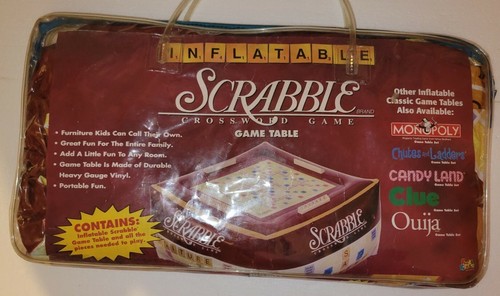 Inflatable Scrabble Game Table New in Carry Case Complete Ages 8 to ...