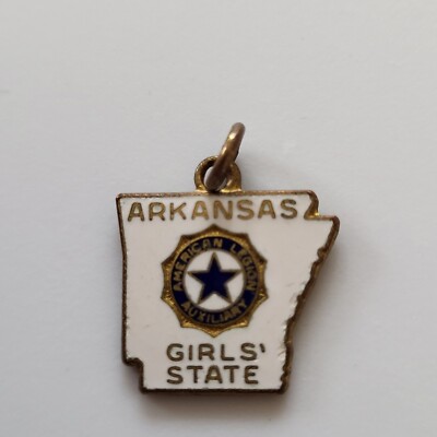 Vintage American Legion Auxiliary Girls' State Arkansas Charm Pendant ...