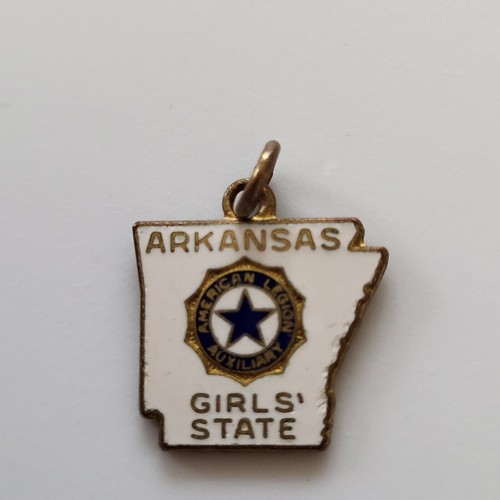 Vintage American Legion Auxiliary Girls' State Arkansas Charm Pendant ...