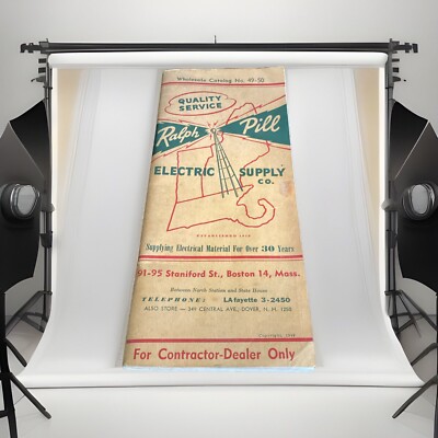 VINTAGE RALPH PILL ELECTRIC SUPPLY Co. Boston MA Catalog Fans, Lights ...