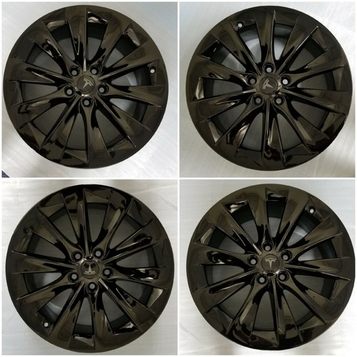 Original 19" Tesla Model S (($1195-obo)) Black Wheels Rims P85 D 70 P90 ...