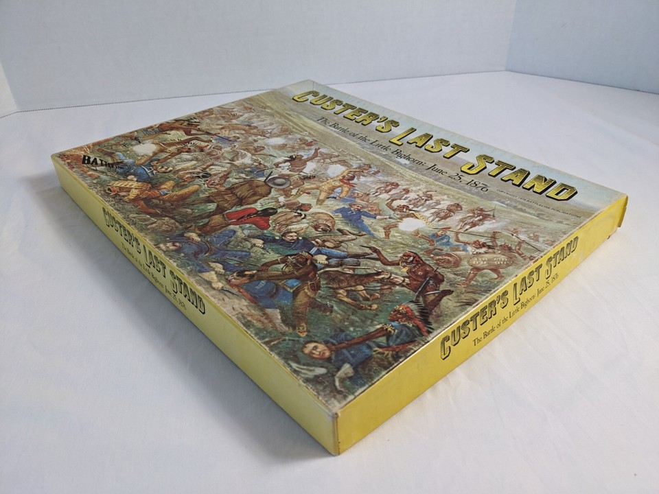 CUSTER'S LAST STAND War Board Game COMPLETE Battleline 1976 OOP Hard To ...