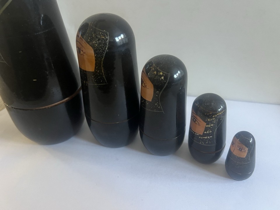 Vintage Nesting Dolls Middle Eastern Woman Burqa Matroyshka 90’s Set Of ...