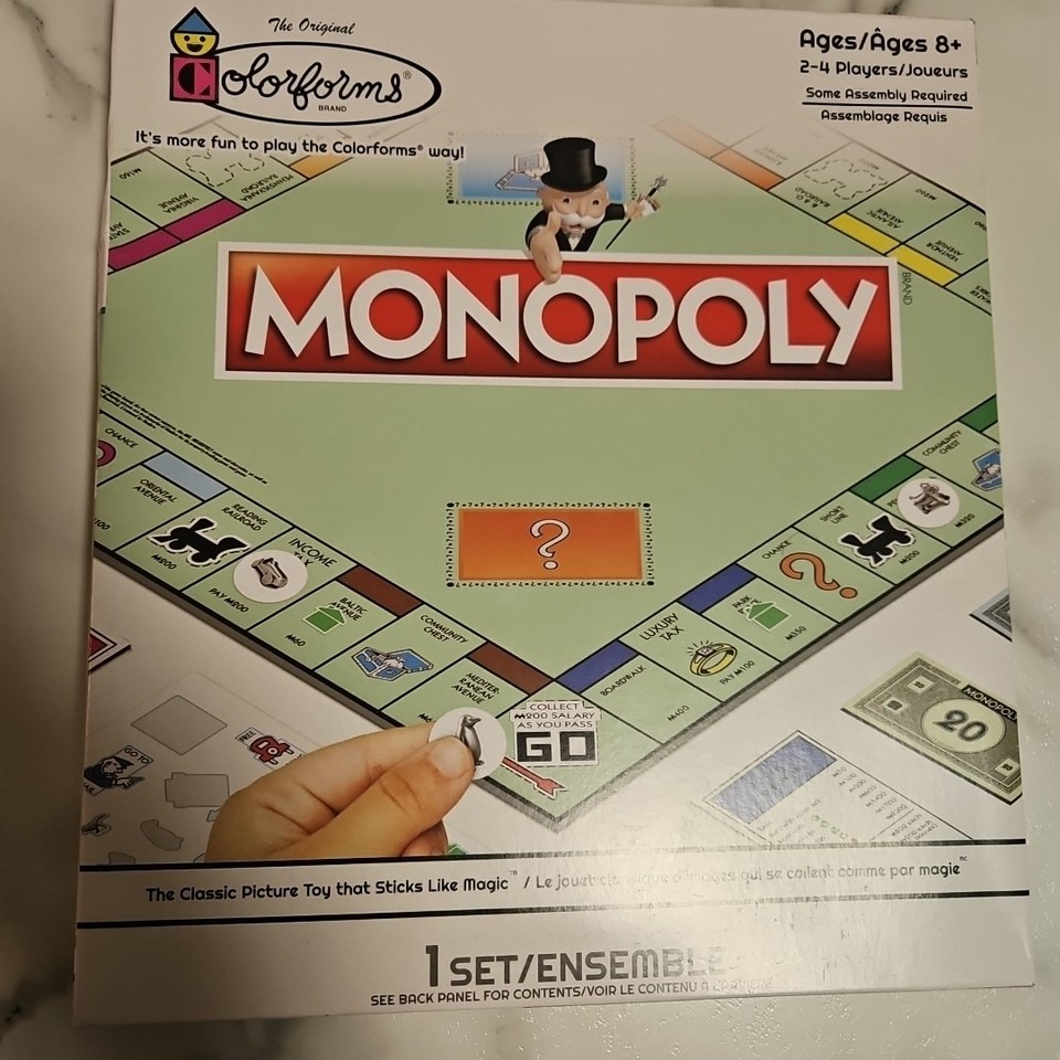 MONOPOLY Color forms Miniature Classic Monopoly Game - Sealed Box ...