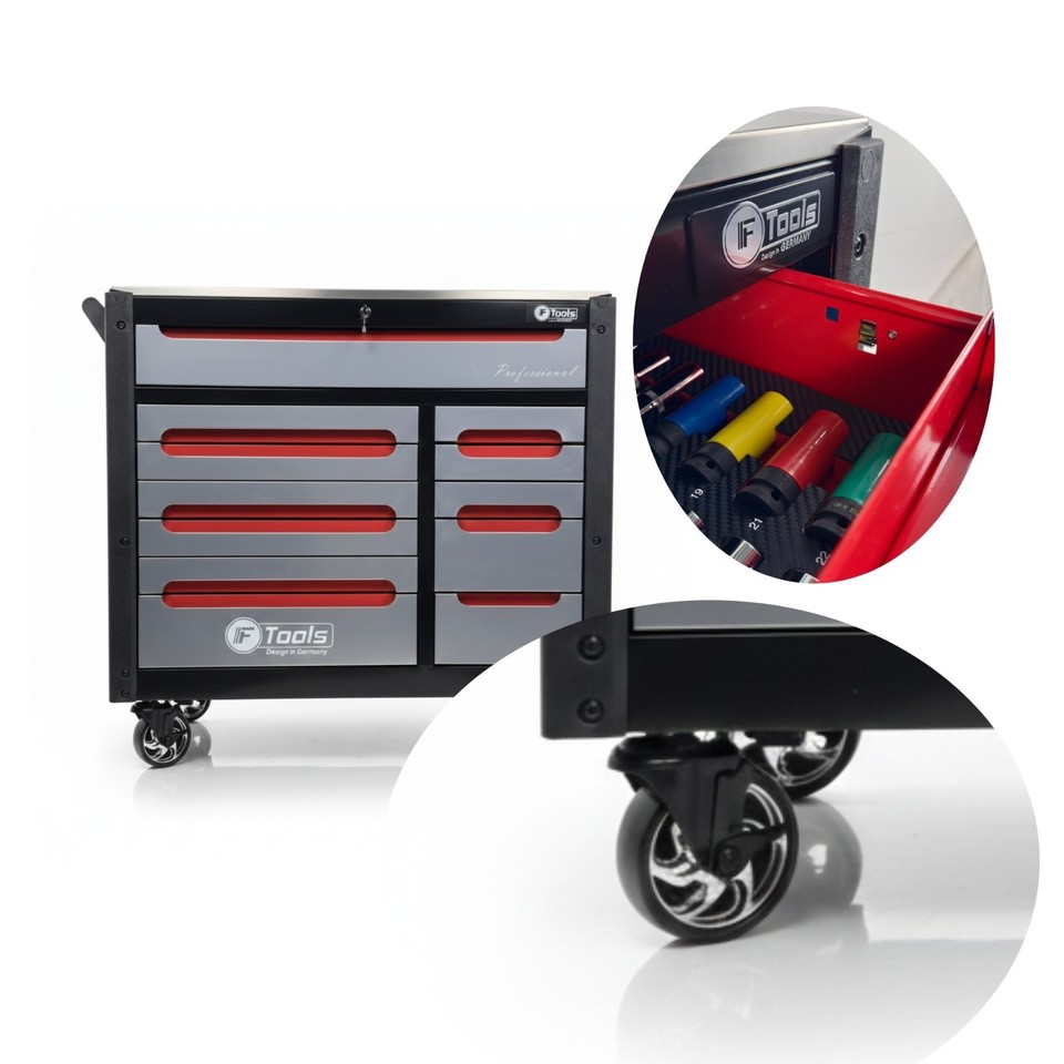 Toolcar F Tools Jumbo Pro 12 Werkstattwagen Werkzeugwagen Werkzeug Set ...