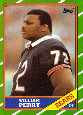 1986 Topps #20 William Perry Chicago Bears Rookie | eBay