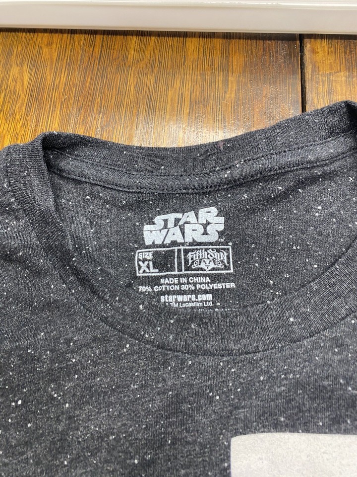 Star Wars T-Shirt Sz XL Reflection Darth Vader Black | eBay
