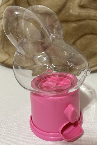 NEW Pink BUNNY Gumball Machine Table Decor Spring Easter Mini Candy ...