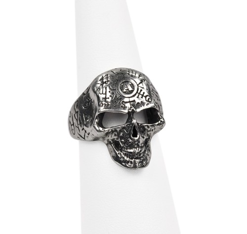 Omega Skull Ring - Alchemy Gothic Alchemist Totem w/ Occult Sigils | eBay