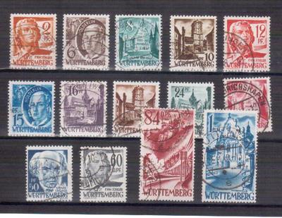 GERMANY Wurttemberg 1948 currency reform full set used | eBay
