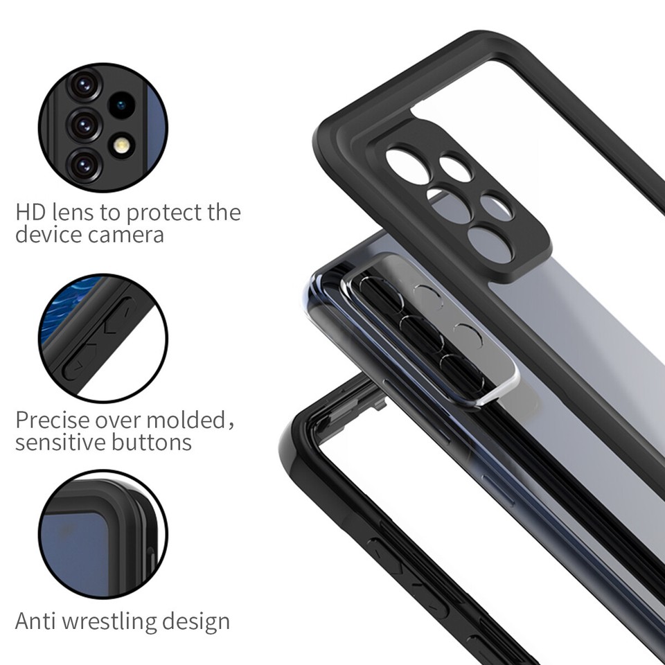 For Samsung Galaxy A52 5G Waterproof Case Built-in Screen Protector ...