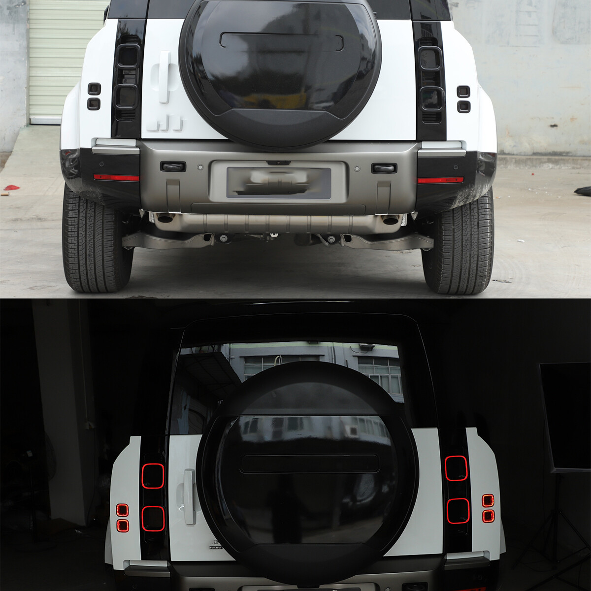 Smoked Tail Light Covers Blackout Lights For Land Rover Defender 90 110 ...