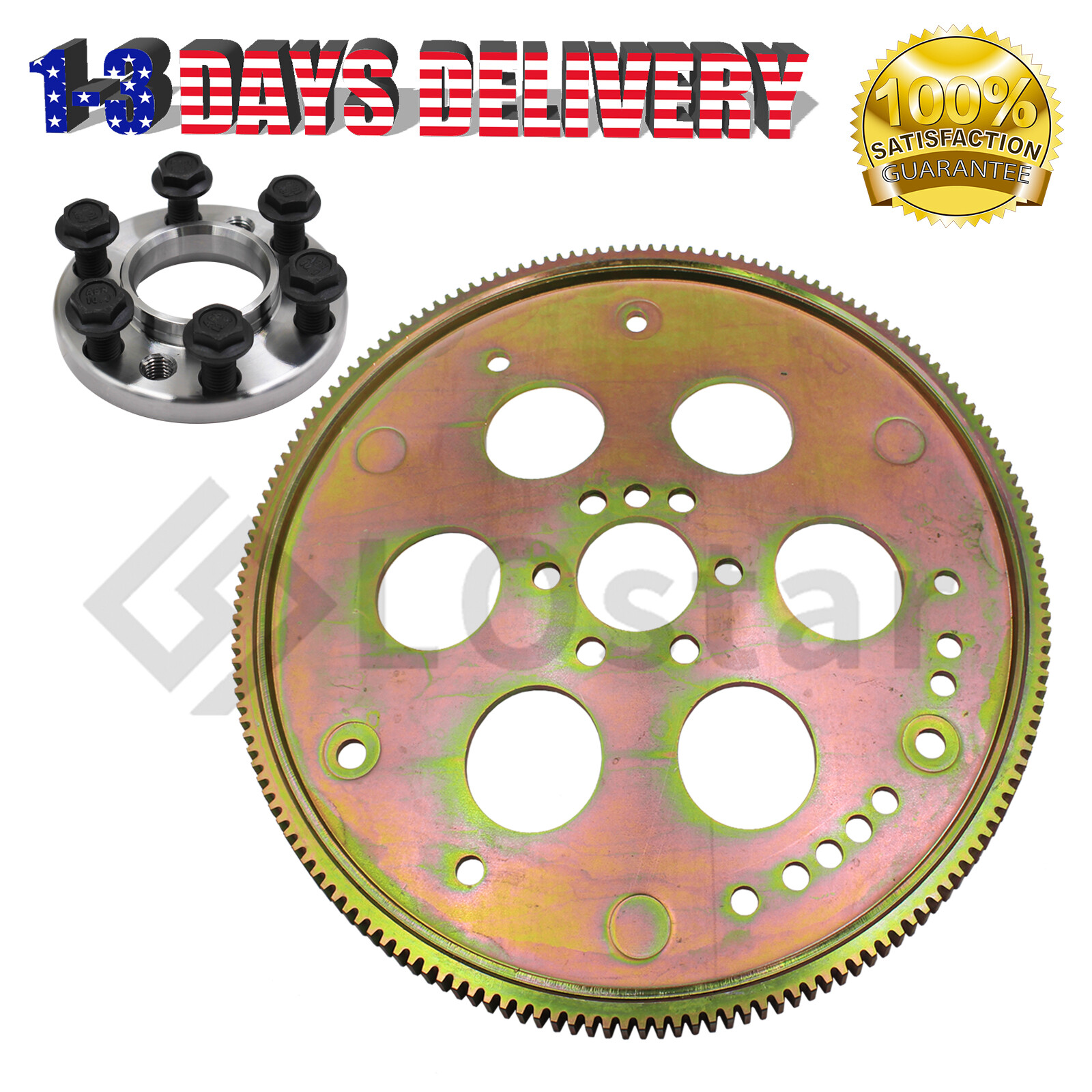 LS Adapter Flexplate w/Crankshaft Spacer & Bolts For LS1 LS2 LS6 to ...